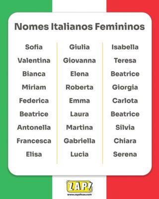 Nomes Italianos Femininos: 475+ ideias de nomes e seus significados